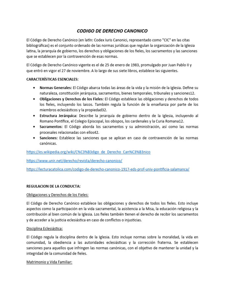 Codigo de Derecho Canonico | PDF | Derecho Canónico | Iglesia Católica
