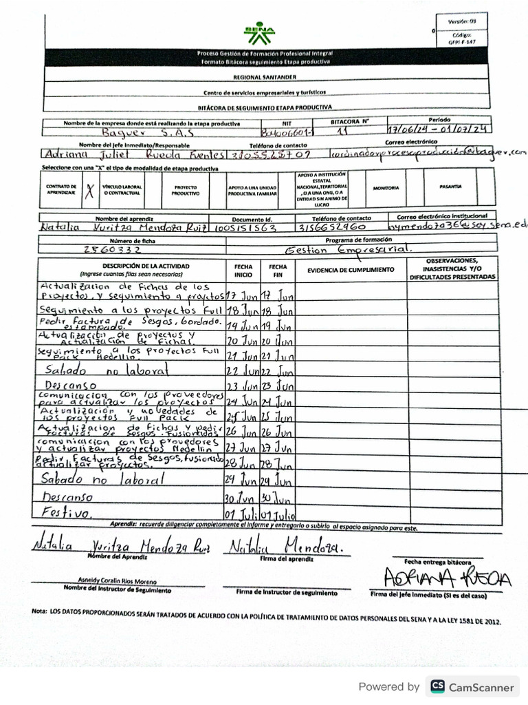 Bitácora N°11 | PDF