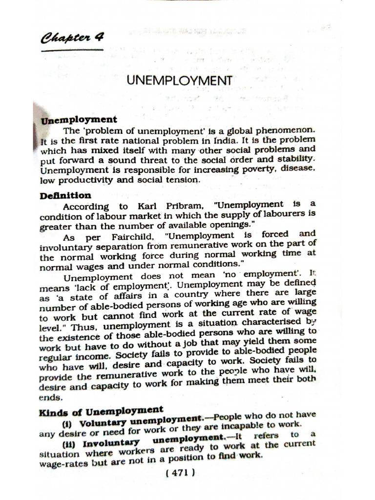 Social Problem (Unemployment) | PDF