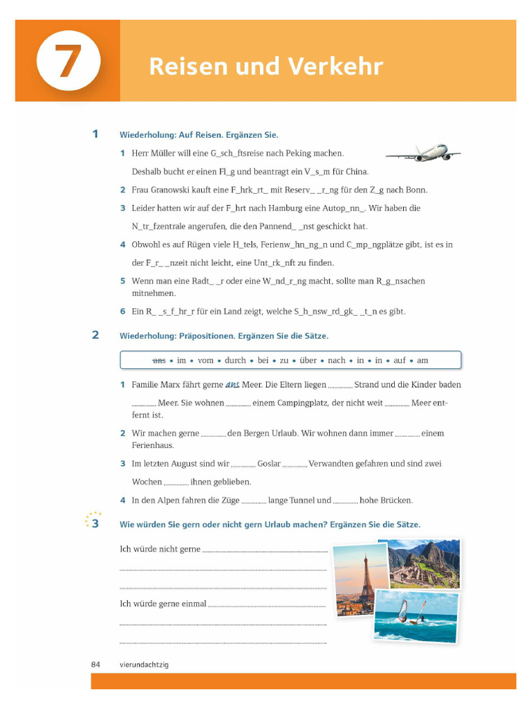 Pluspunkt B1 - Lektion 7 AB | PDF