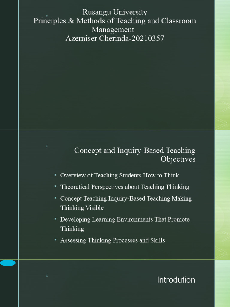 Concept and Inquiry-Based Teaching | PDF | Thought | Reason