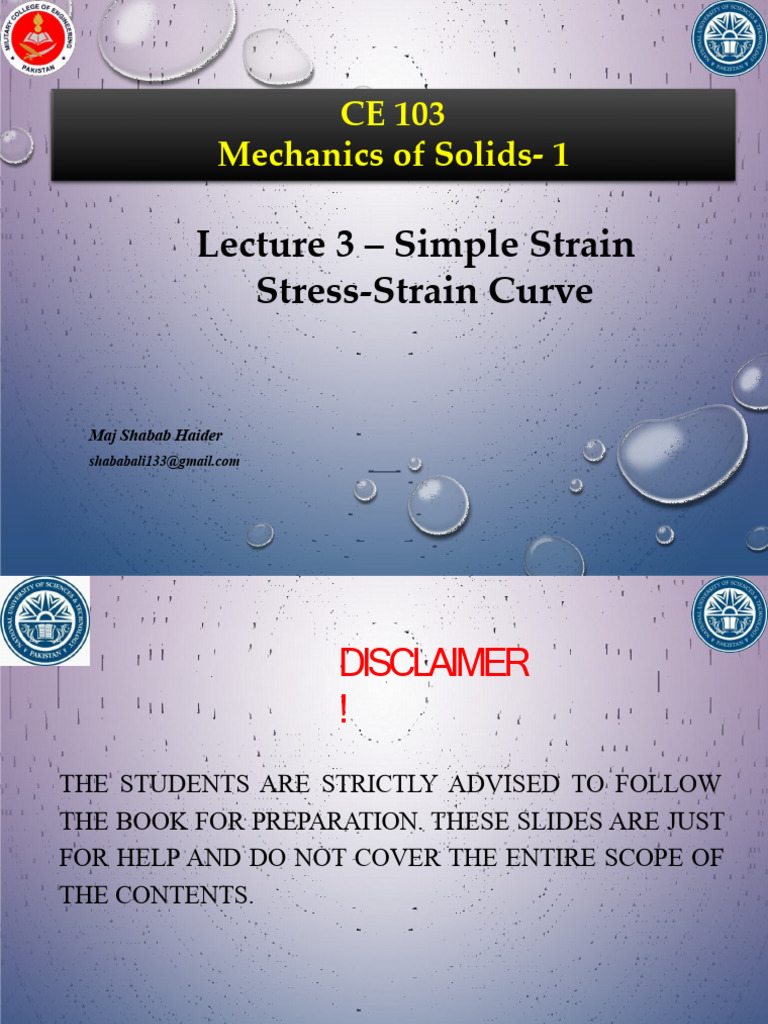 Mechanics of Solids: Stress-Strain Analysis | PDF | Deformation ...
