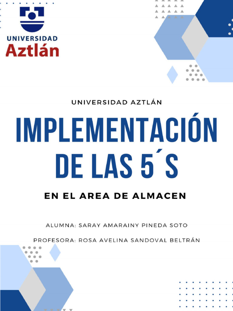 Implementacion de Las 5s en El Area de Almacen | PDF | Almacén | Lean ...