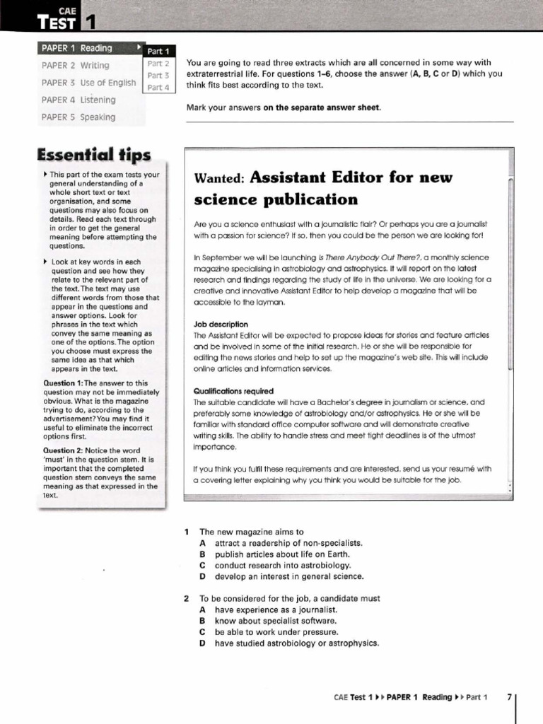 Reading Exercise | PDF