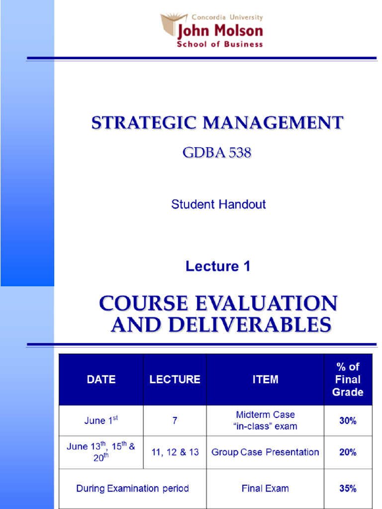 GDBA 538 S2023 Lecture 1 - Students | PDF