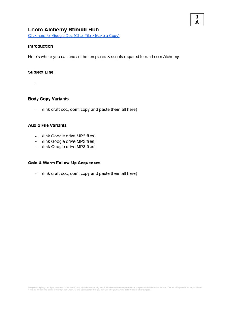Loom Alchemy Hub Resources Guide | PDF