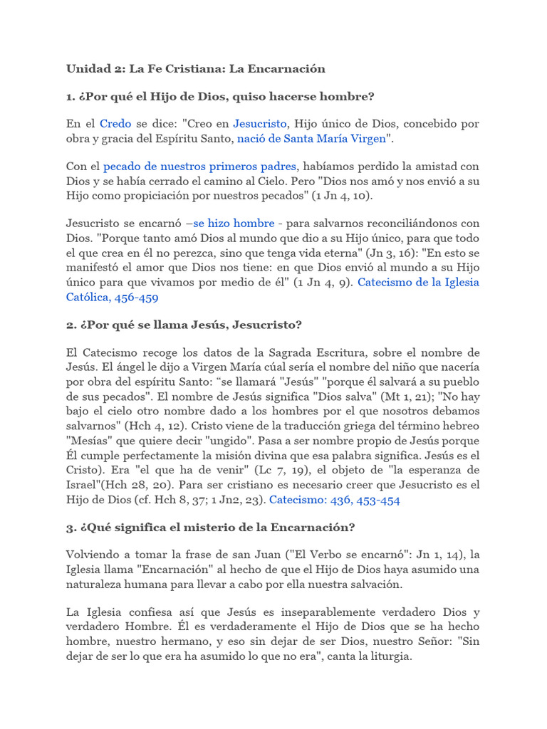 Jesús Verdadero Dios y Verdadero Hombre | PDF | Cristo (título) | María, madre de Jesús