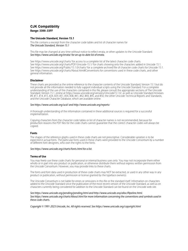 Unicode 2 | PDF | Typefaces | Litre