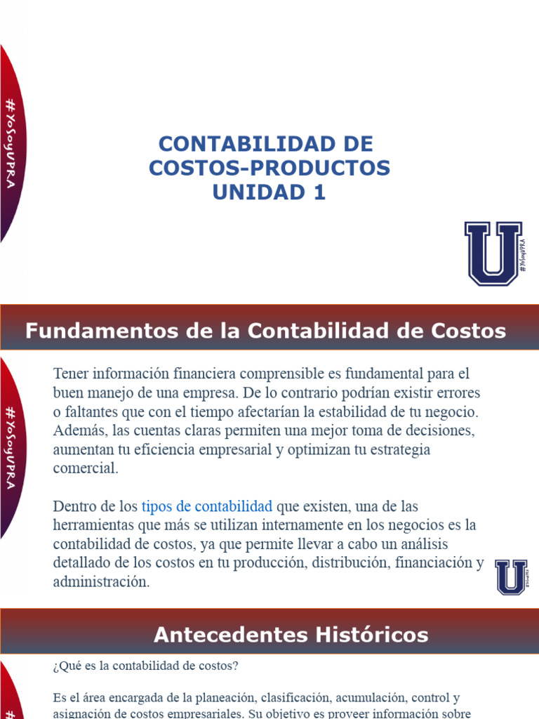 1 Contabilidad de Costos - Conceptos - Ok | PDF | Costo | Contabilidad de costos