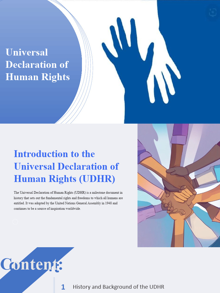 Introduction To The Universal Declaration of Human Rights UDHR | PDF ...