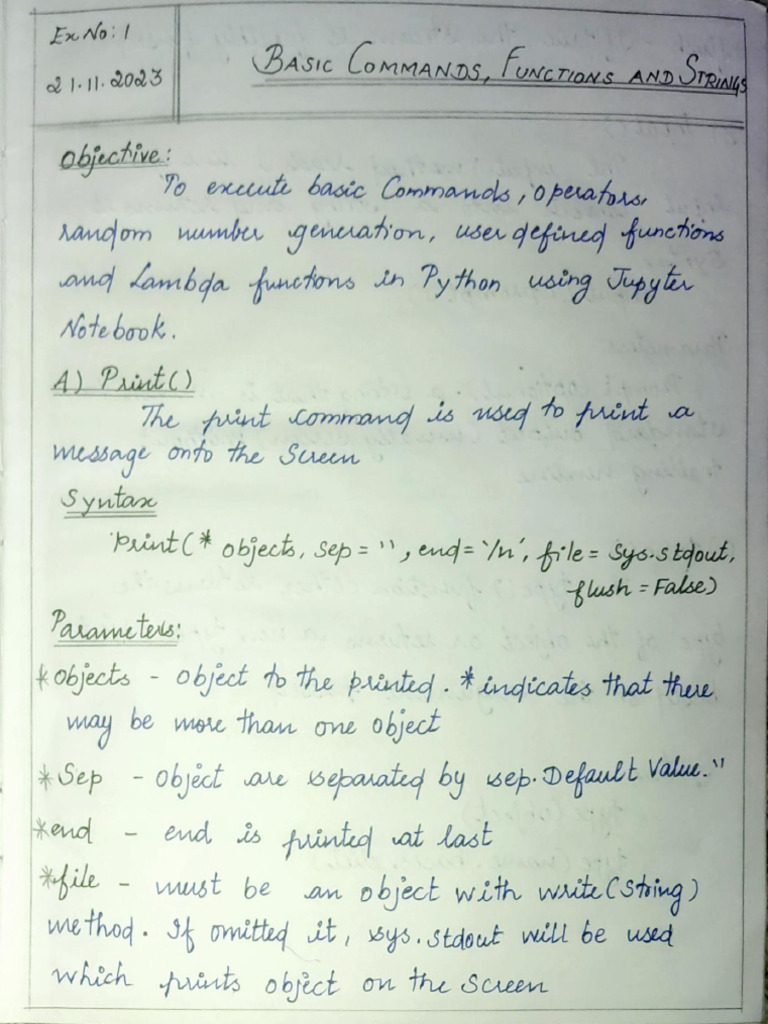 PYTHON RECORD 1 TO 10 | PDF