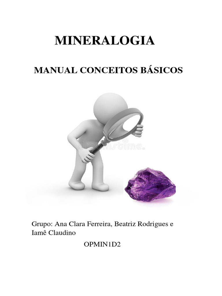 Manual Conceitos Básicos (Mineralogia) | PDF | Minerais | Cor