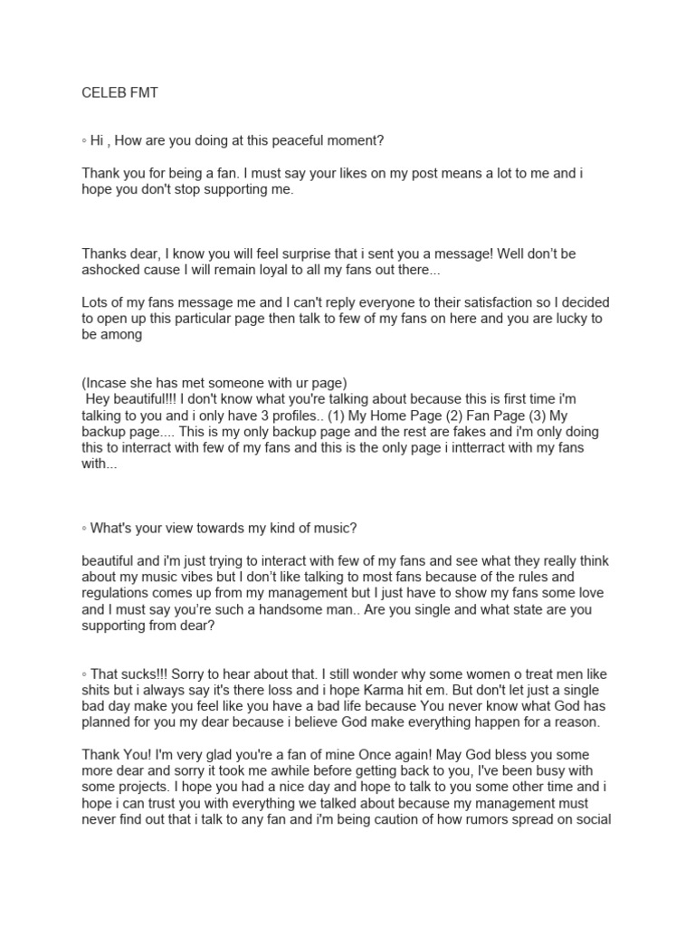 Celeb FMT | PDF | Love