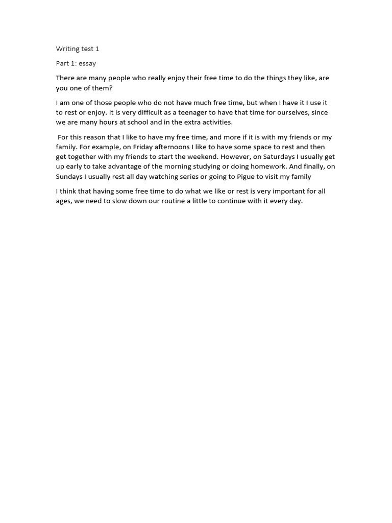 Ingles Writing | PDF