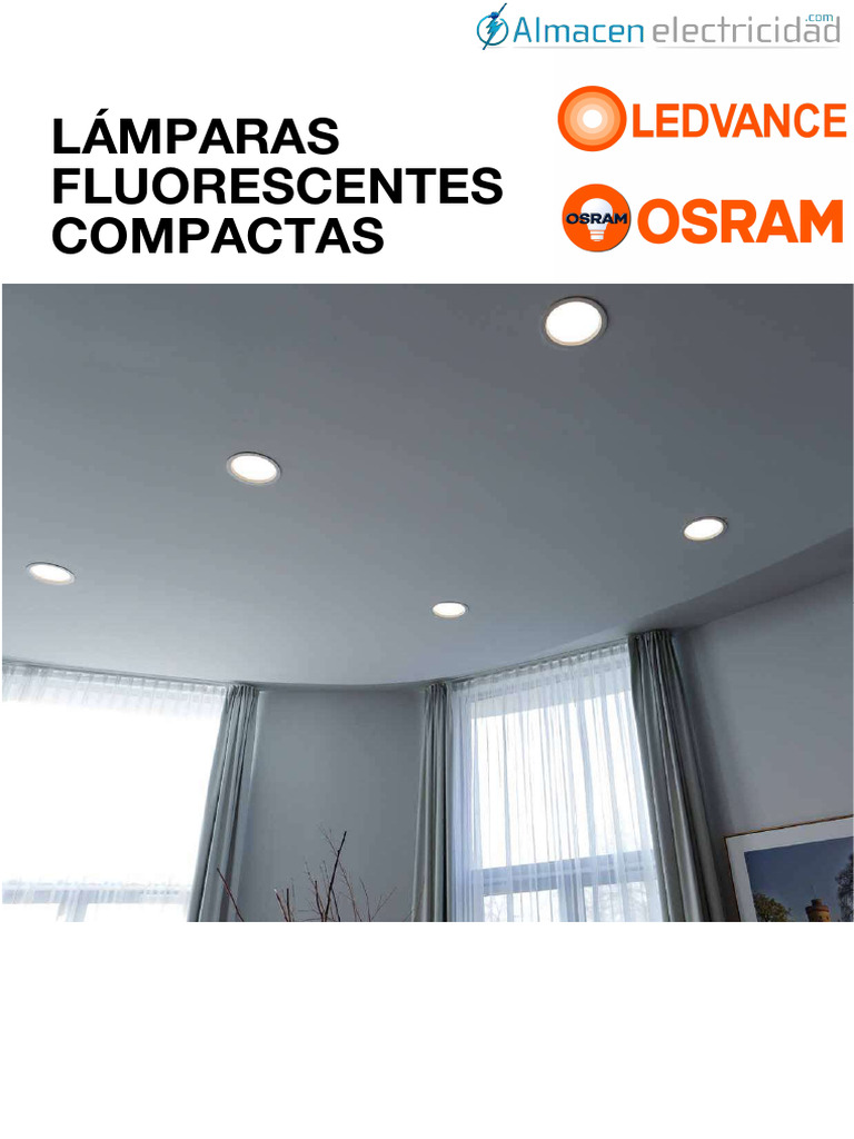 Datos tecnicos lampara fluorescente compacta OSRAM DULUX L LUMILUX ...