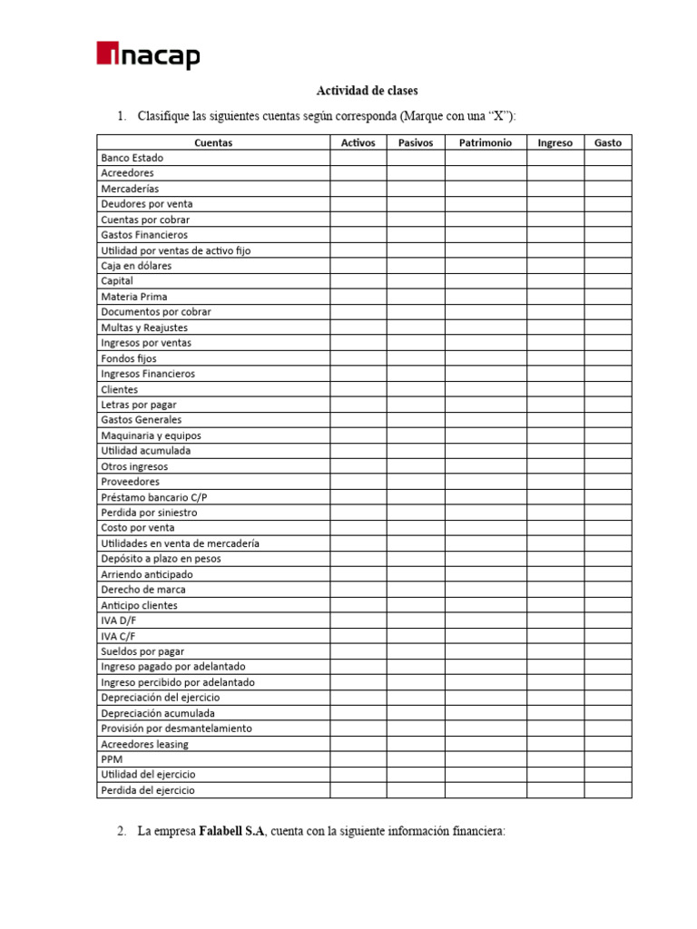 Guía Ejercicio Contabilidad Completa Basica | PDF | Bancos | Cheque