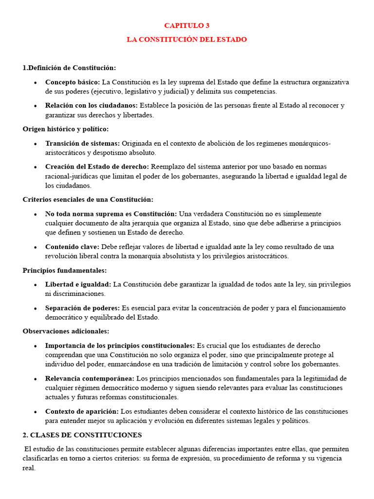 La Constitucion Del Estado Resumen Descargar Gratis Pdf