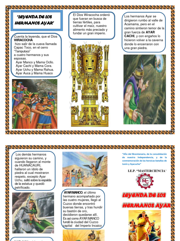 TRIPTICO DE LOS HERMANOS AYAR | PDF | Imperio Inca