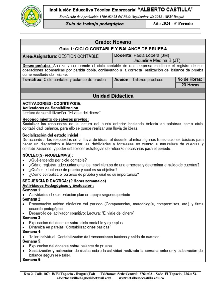 P3 Noveno Contabilidad | PDF | Contabilidad | Corporaciones