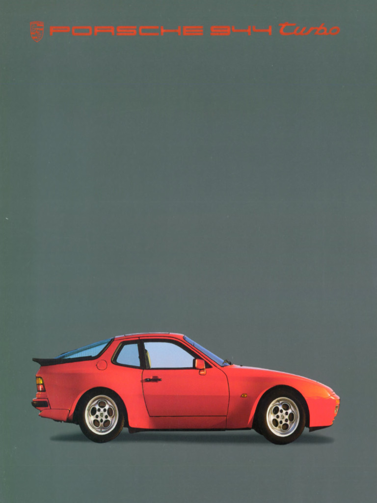 Porsche 944 Turbo 1986 INT | PDF | Axle | Automotive Industry