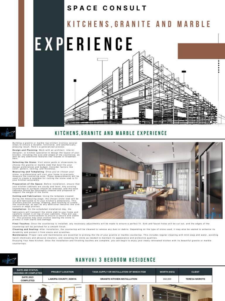 Kitchens, Granite and Marble Experience PDF | PDF | Countertop | Building Engineering