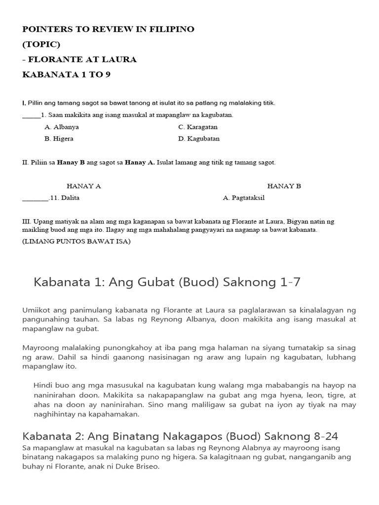 Grade 8 FILIPINO | PDF