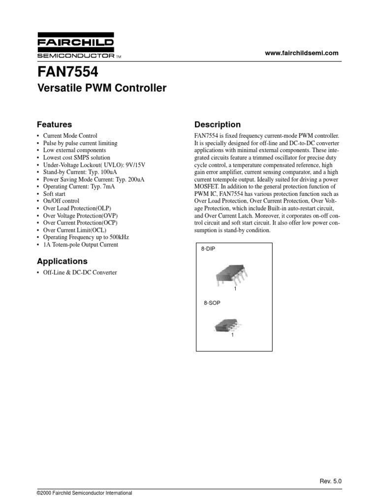 Fan 7554 | PDF | Electronic Circuits | Electrical Network