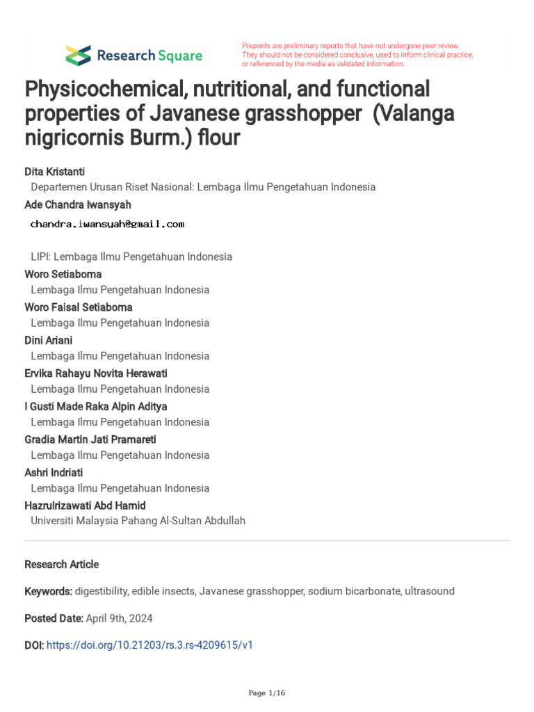 Pengujian Proksimat Belalang | PDF | Proteins | Foods