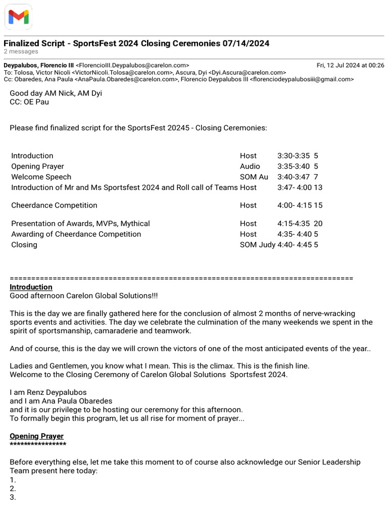 Gmail - Finalized Script - SportsFest 2024 Closing Ceremonies 07 - 14 ...
