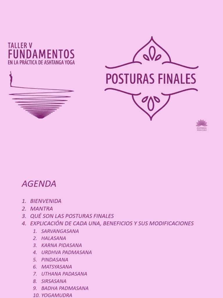 Posturas Finales en Ashtanga Yoga | PDF | Abdomen | Yoga