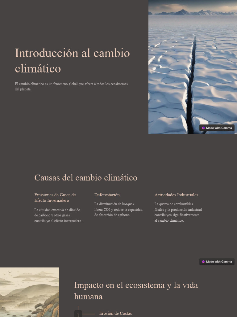 Introduccion Al Cambio Climatico | PDF | Gases de efecto invernadero | Mitigación del cambio ...