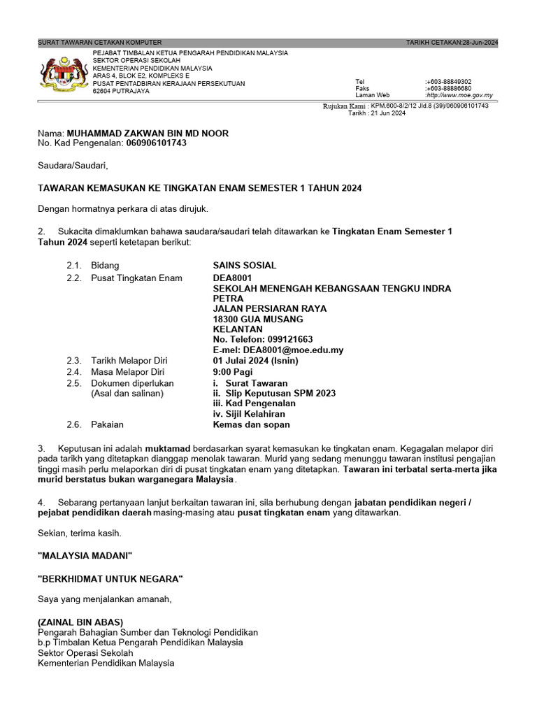 Httpssst6.Moe - gov.MysemakanT6suratawar - Cfmagiliran DH005A058&CFID ...