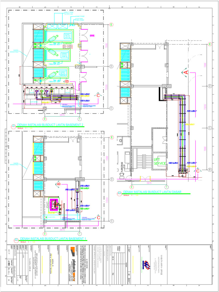 Denah Instalasi Busduct Waskita Office | PDF
