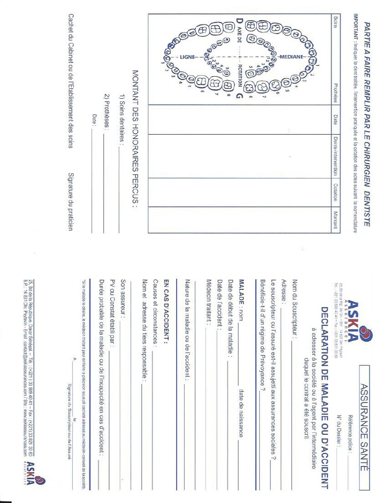 ASKIA Formulaire Remboursement | PDF