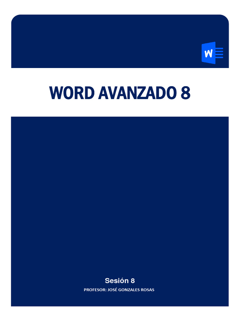 Word Avanzado8 | PDF | Microsoft Word | Software
