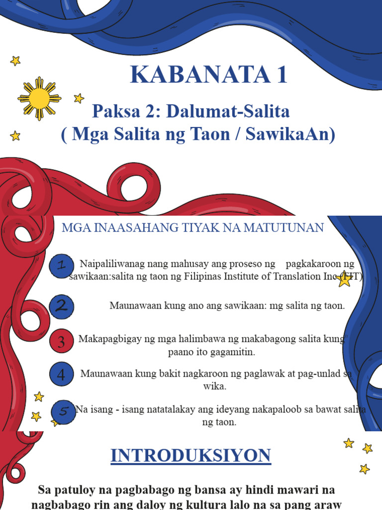 Dalumat Sa Filipino | PDF