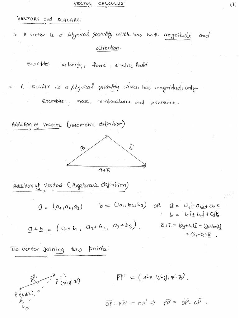 E - Vector Calculus | PDF