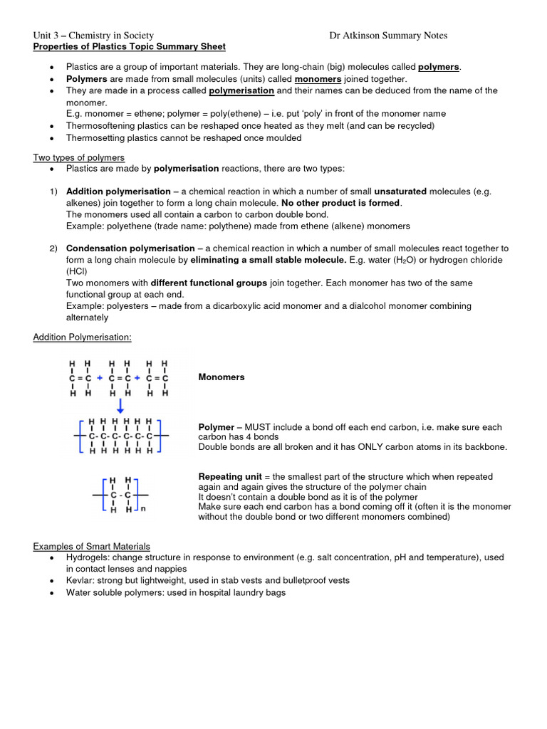 Chemistry in Society: Plastics & Metals | PDF | Redox | Radioactive Decay