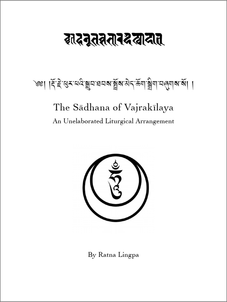 Vajrakilaya Sadhana 2022 Final | PDF