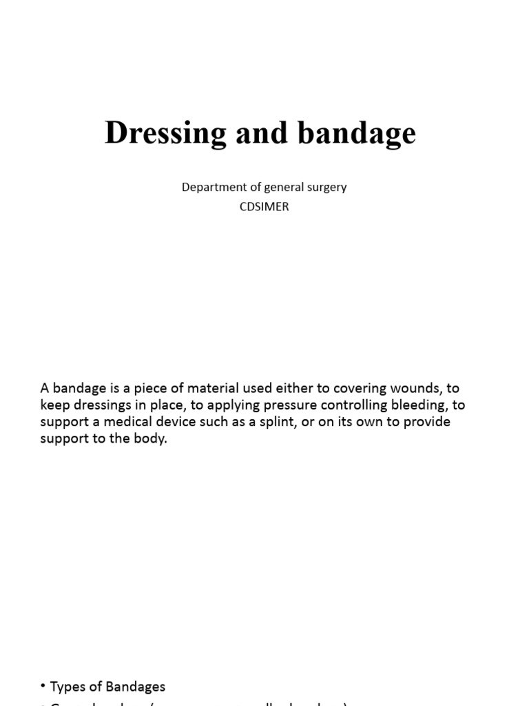 Bandage | PDF | Wellness | Science & Mathematics