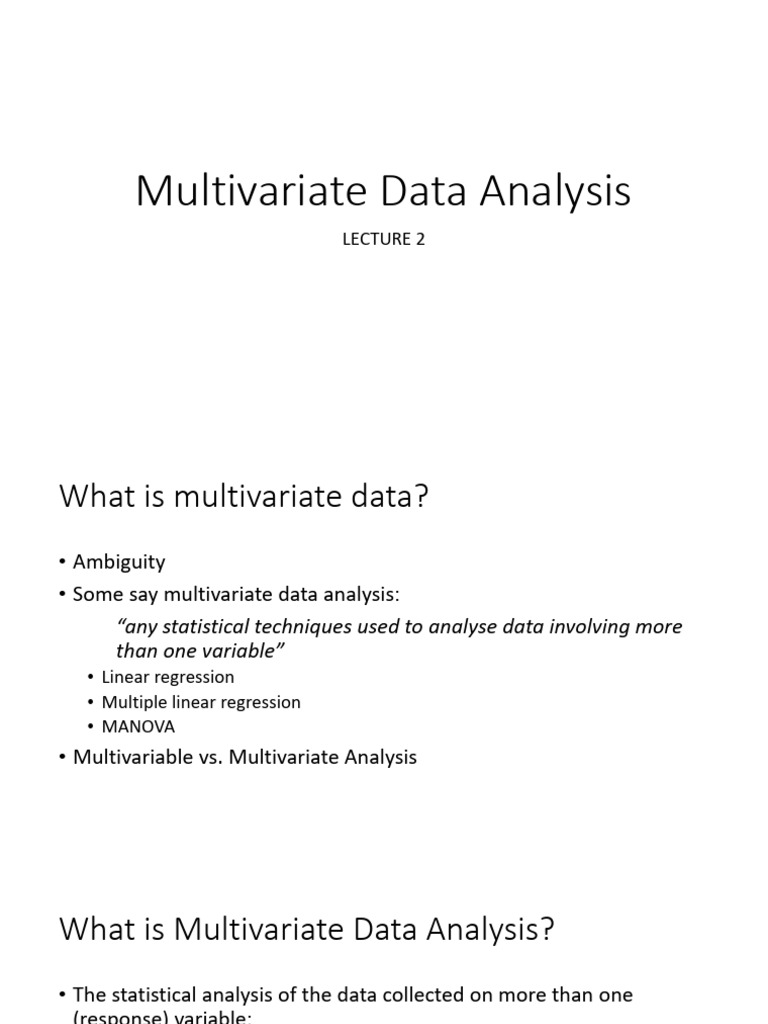 MDA2S | PDF | Data Analysis | Regression Analysis