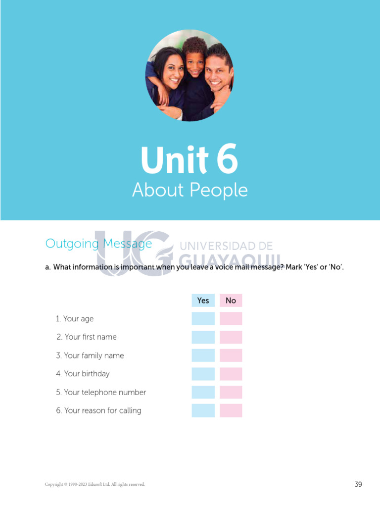 Basic1 - Workbook - 2023-40-45 UNIT 6 | PDF | Foreign Language Studies