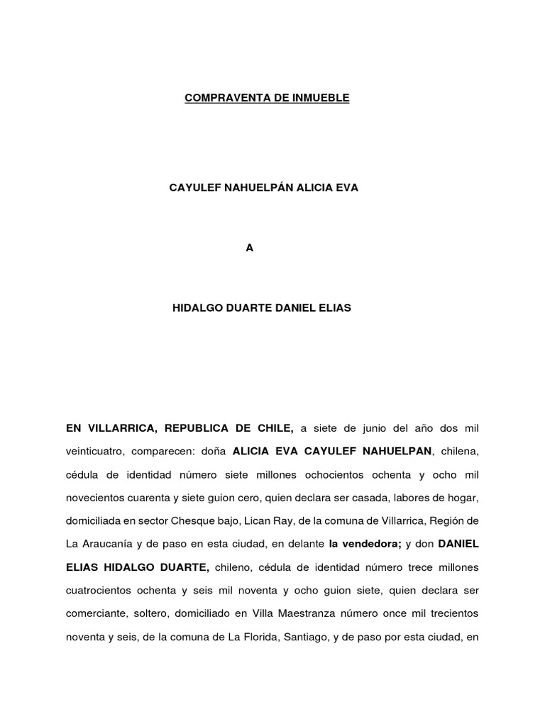 Escritura Publica Daniel Hidalgo | PDF | Ley común