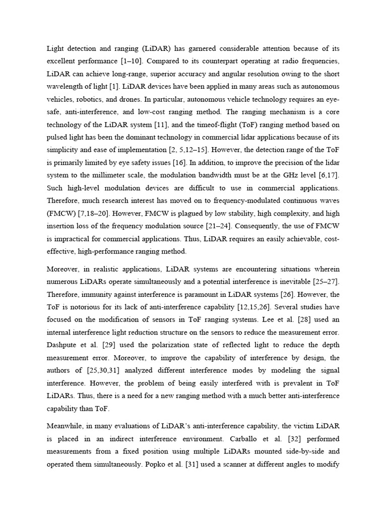 Phase-Modulated Continuous-Wave Coherent Ranging Method | PDF | Lidar | Frequency