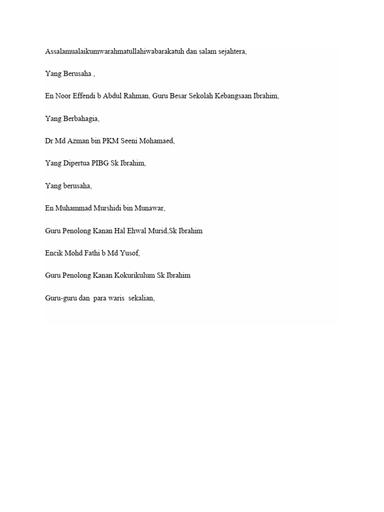 Teks Ucapan Perasmi Hari Sukan | PDF