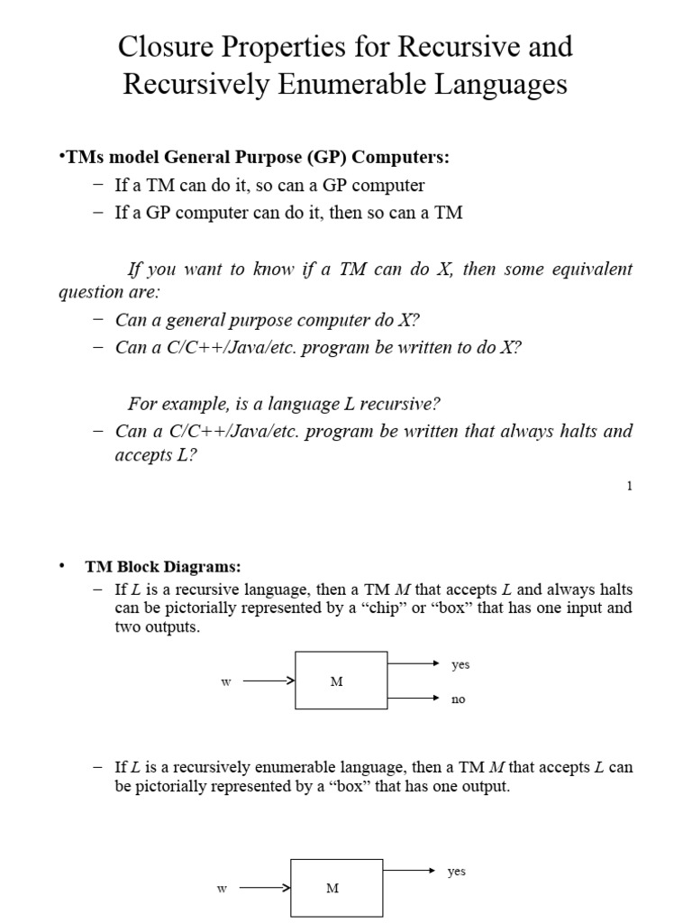 Unit IV Closure Properties of RE and Recursive Language | PDF | Mathematical Logic | Syntax (Logic)