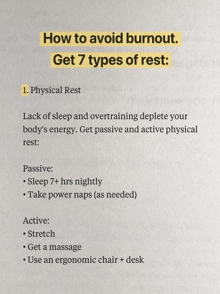 Rest Strategies for Busy Adults | PDF | Self-Improvement