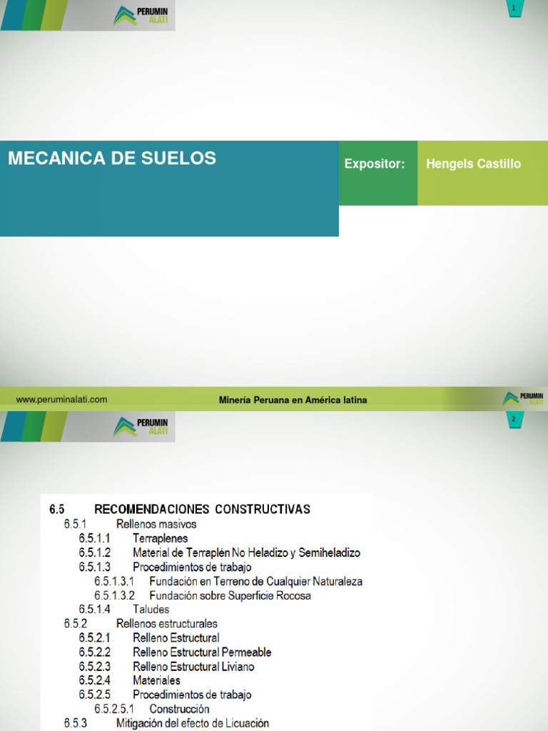 Mecanica de Suelos - MT Adicional 01 | PDF | Minería | Hormigón