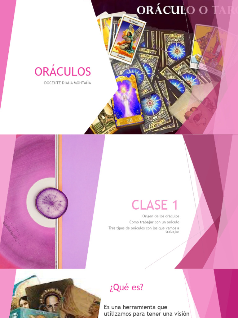 Oráculos Clase 1 Por Diana Montaña | PDF