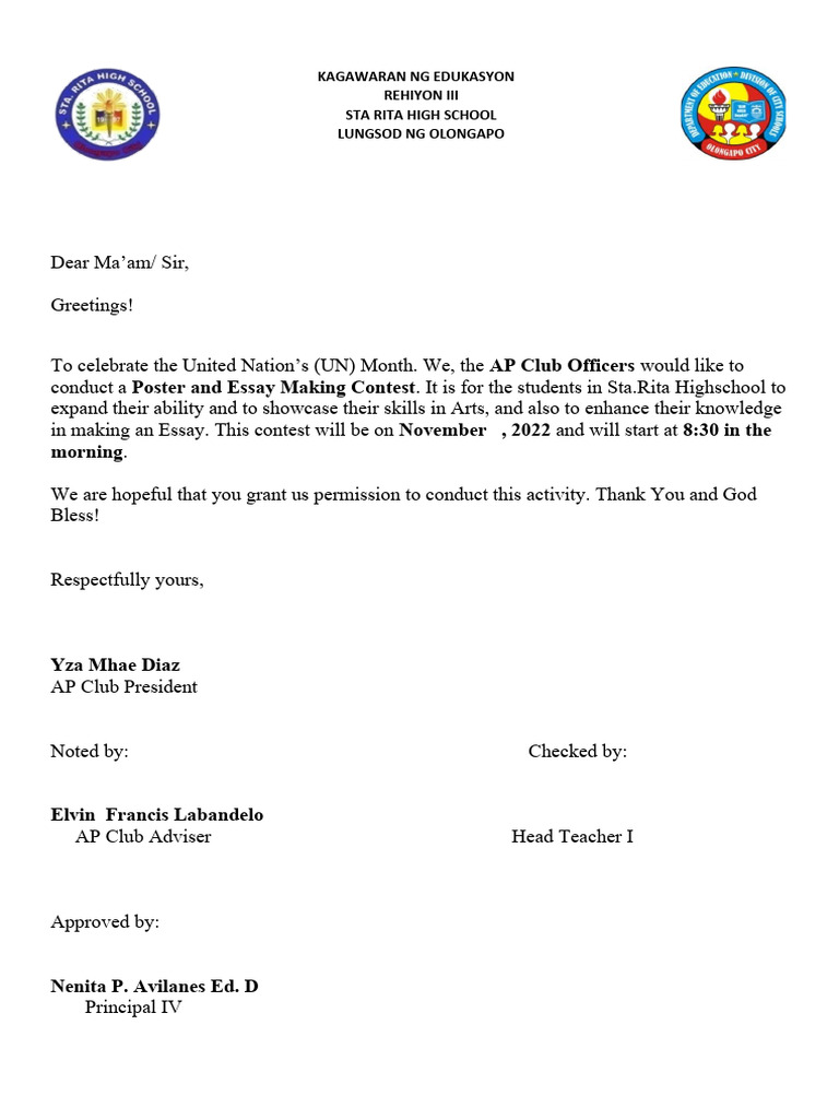 Ap Club Approval Letters | PDF